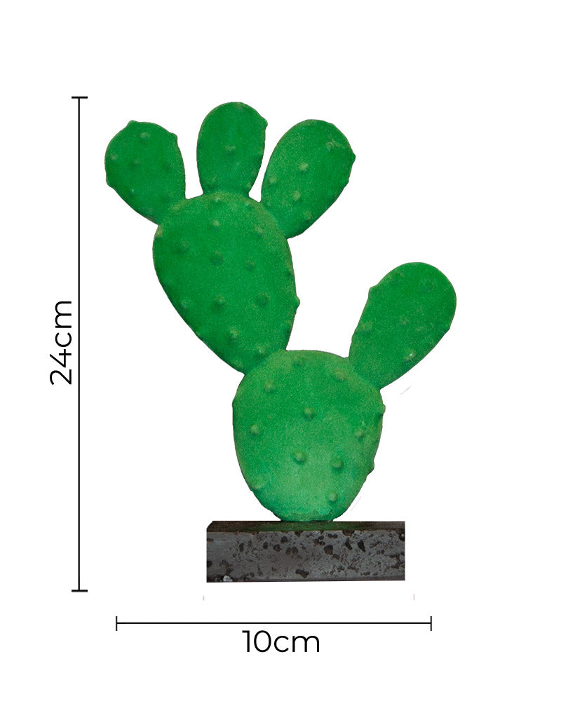 Buy Green Cactus Statue 24*10cm | Murano Stone Store