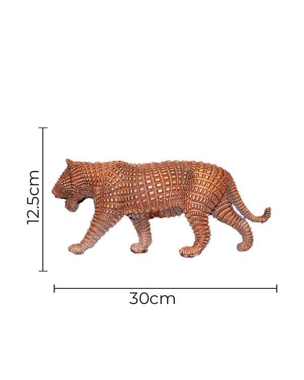 Glam Tiger Statue | Luxury Tiger Sculpture for Home Decor | Murano Stone