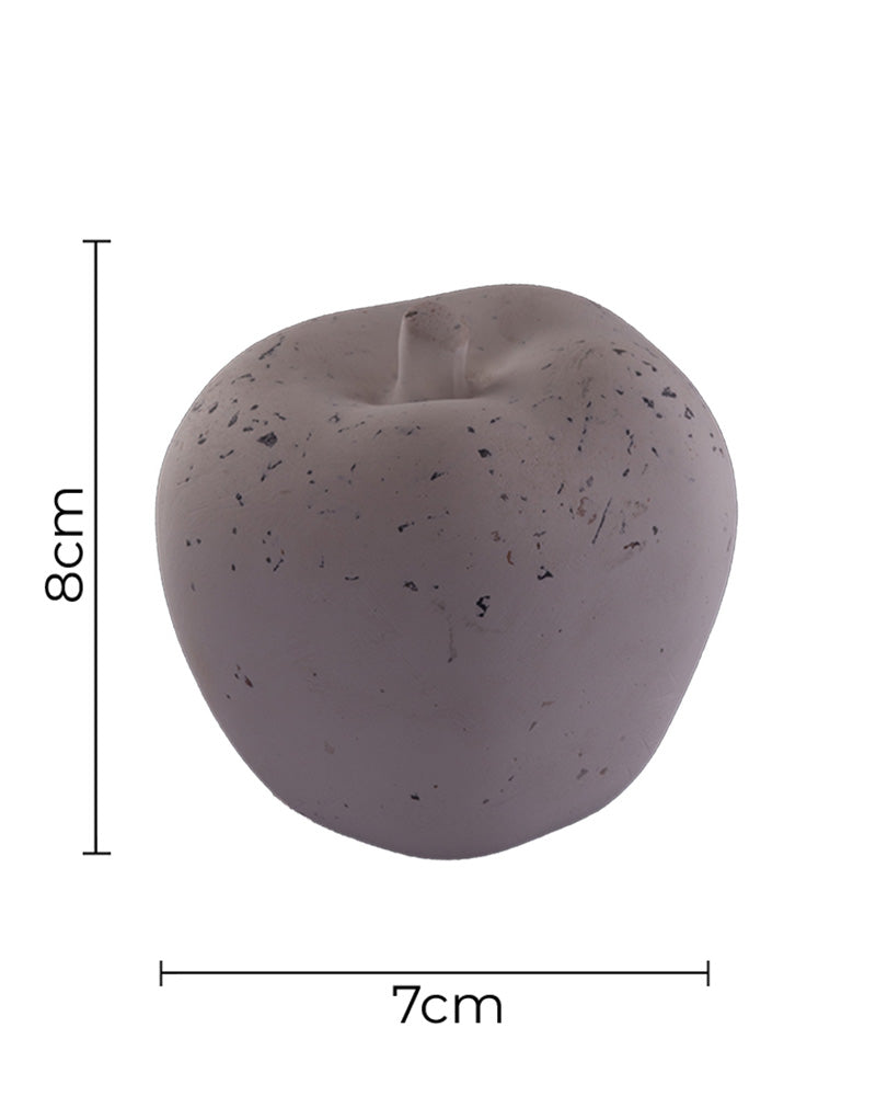 Decorative Black Stone Apple Statue | Murano Stone Store