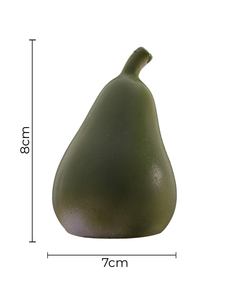 Pear Sculpture | Elegant Murano Stone Decorative Piece for Your Home